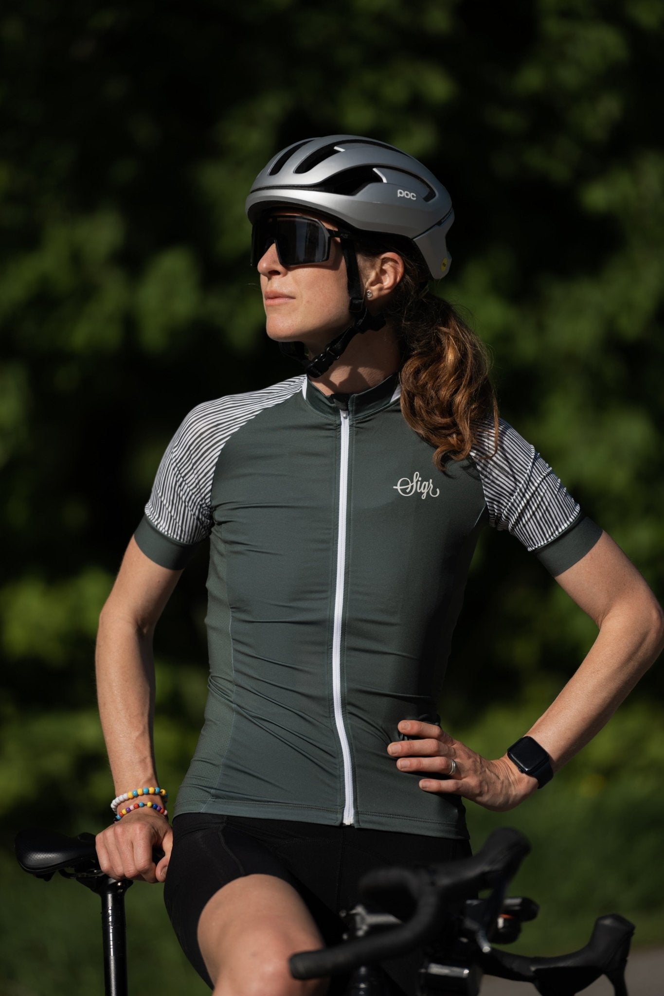 HIMMEL Women s Blue Gradient Cycling Jersey Sigr Sigr